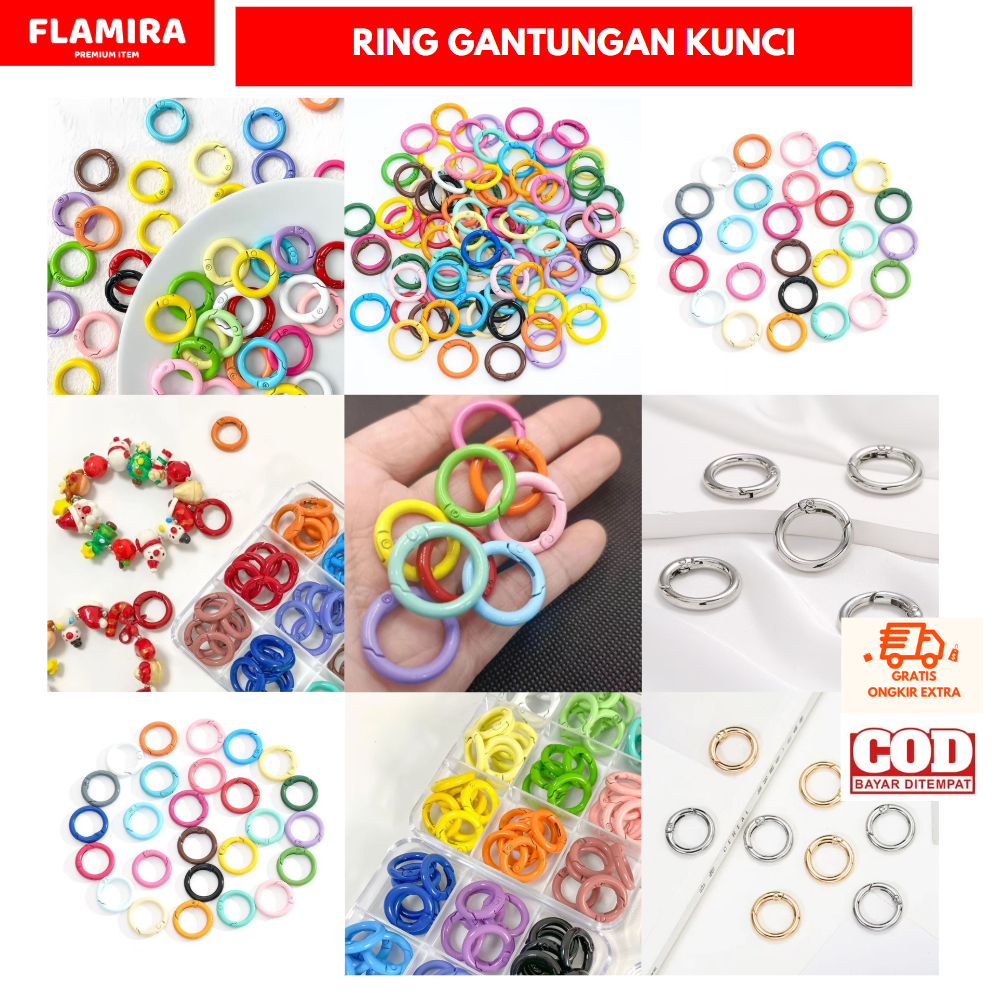 Jual Ring Gantungan Kunci O Ring Pengait Kaitan Gantungan Kunci Warna ...