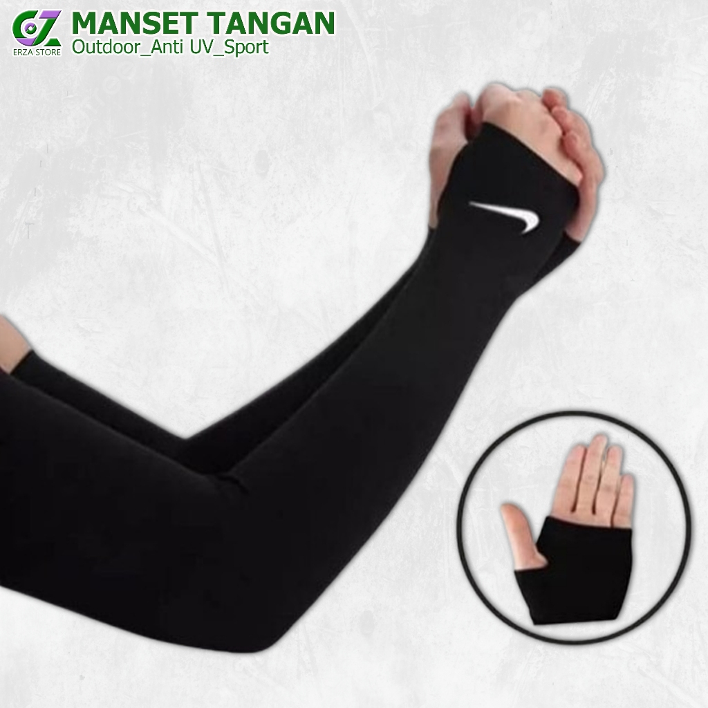 Jual Arm Sleeve Manset Mangset Deker Tangan Pria Cowok Panjang Volly ...