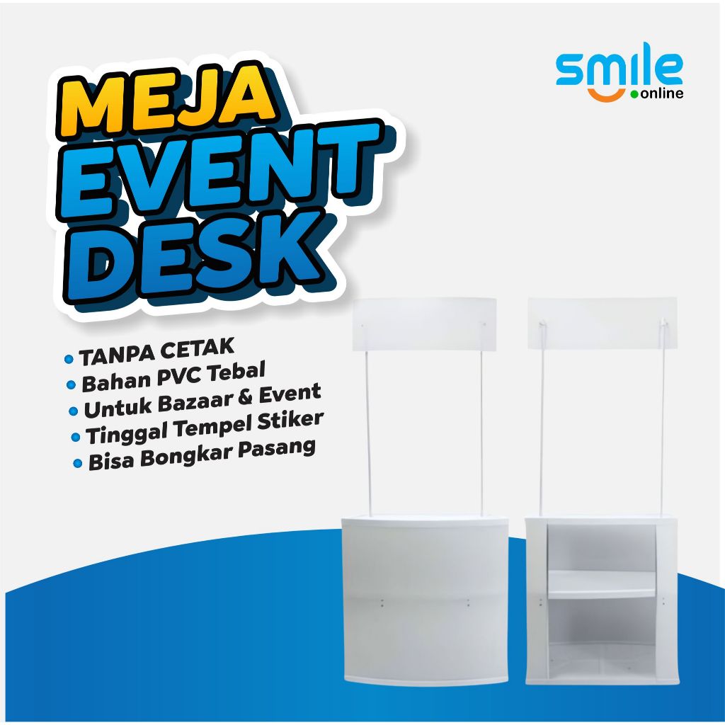 Jual Event Desk Hitam-Meja Jualan-Meja Promosi-Meja Pameran-Booth ...