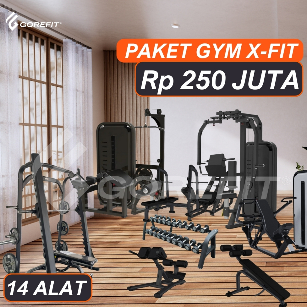 Jual Gorefit Paket Alat Fitness Gym Lengkap | Home Gym Equipment ...