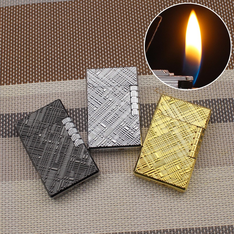 Jual Korek Api Dupont Api Gas Oblique Square Fame Lighter MF-8111 ...