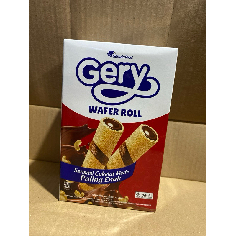 Jual Garudafood Gery Wafer Roll Coklat box isi 20pcs | Shopee Indonesia
