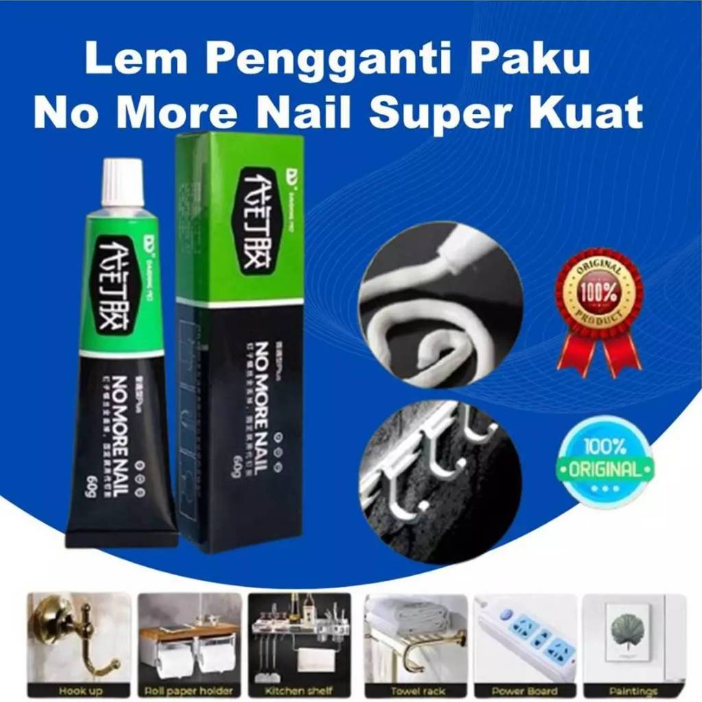 Jual Lem Pengganti Paku Super Kuat Serbaguna Perekat Kayu Dinding ...