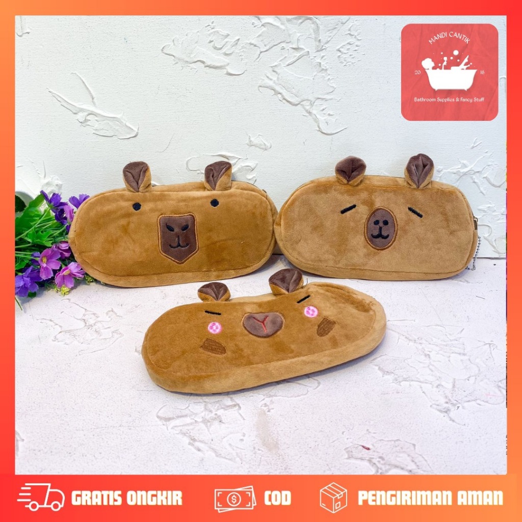 Jual KOTAK PENSIL KAIN CAPYBARA WAJAH KP-1667 CAPPYBARA KAPIBARA CAPYBARA ALAT TULIS KANTOR ...
