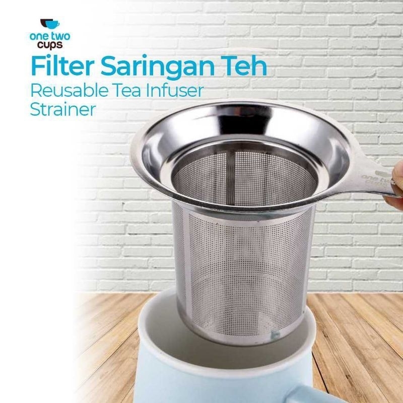 Jual Saringan Teh Reusable Tea Infuser Stainless Steel | Shopee Indonesia