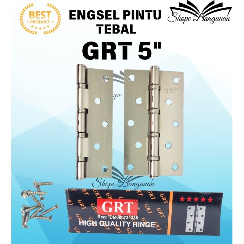 Jual Engsel Pintu Jendela Engsel Bearing Tebal GRT 5" | Shopee Indonesia