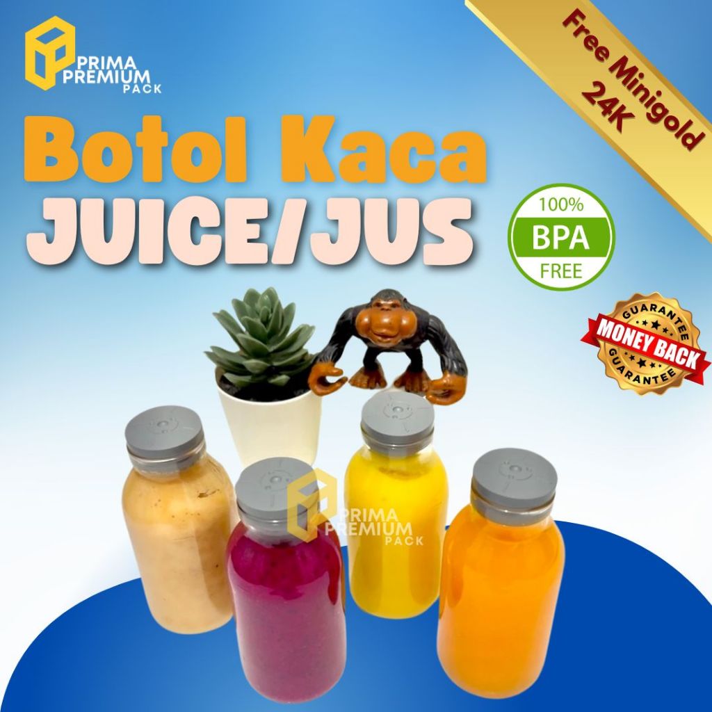 Jual Botol Jus/Juice Kaca 100 ml isi 10pcs | Shopee Indonesia