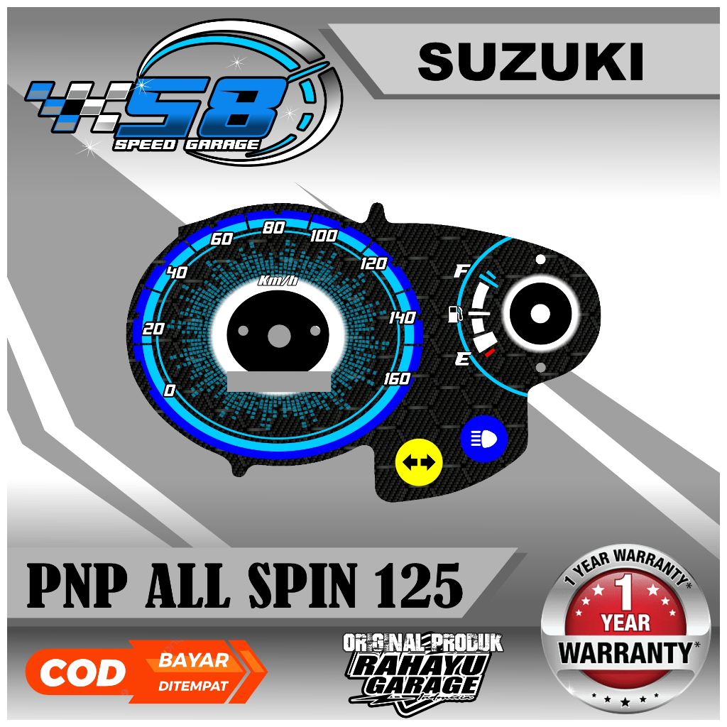 Jual PAPAN SPEEDOMETER CUSTOM SUZUKI PNP ALL SPIN 125 | Shopee Indonesia