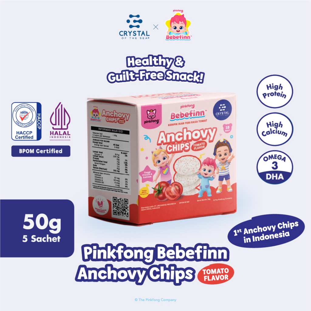 Jual Crystal of the Sea | Pinkfong Bebefinn Anchovy Chips Tomato ...