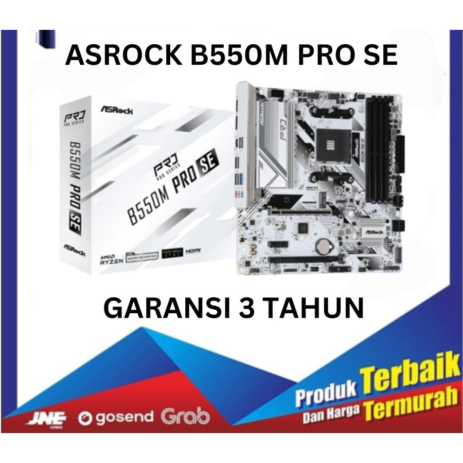 Jual Motherboard ASRock B550M Pro SE (Am4, B550, Ddr4) | Shopee Indonesia