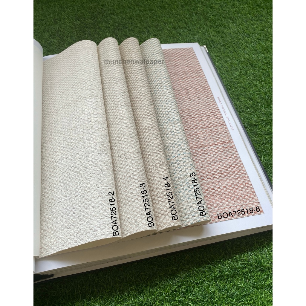 Jual Walpaper Dinding Korea 15m2 Motif Cotton Plain Fabric Putih,Abu ...