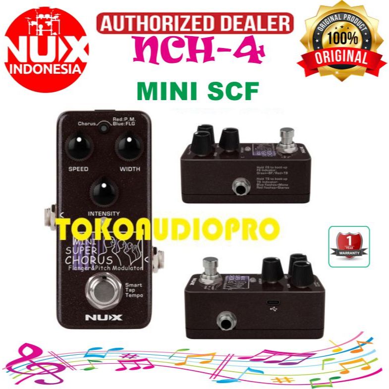 Jual Efek NUX NCH-5 Mini SCF Modulation Gitar Efek Pedal NCH5 | Shopee ...