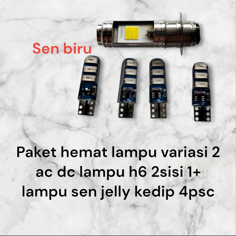 Jual (PAKET HEMAT LAMPU VARIASI 2 IN 1) LAMPU UTAMA LED 2 SISI AC DC ...