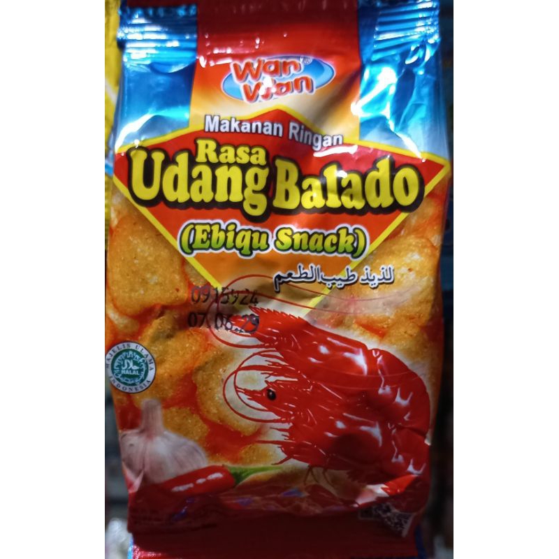 Jual Ebiku Snack Rasa Udang Balado 1 Renceng Isi 10 Bungkus @18g ...