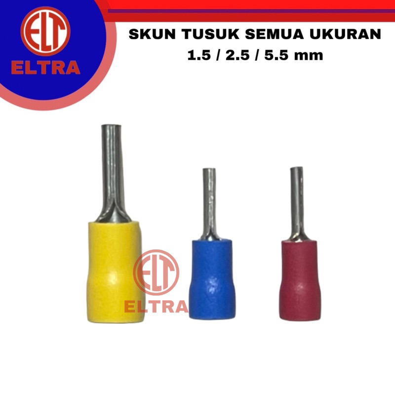Jual Skun tusuk / 1 pcs kabel pin ptv untuk cable 1.5mm 2.5mm 5.5mm ...