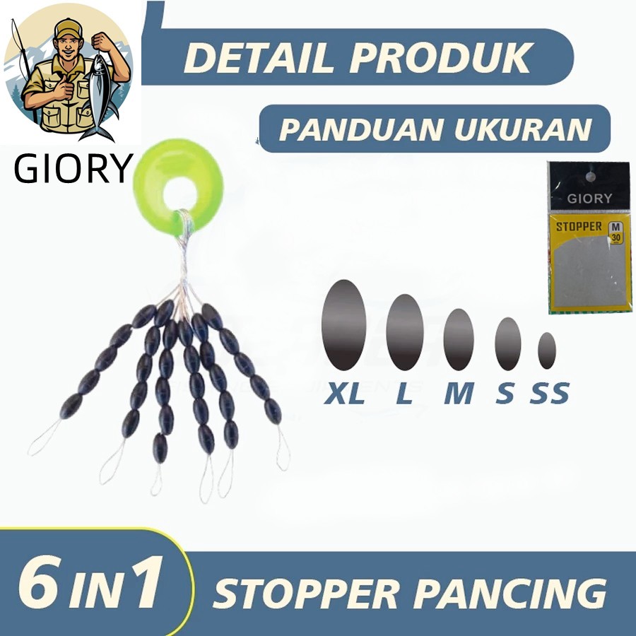 Jual Stopper Batang Float Orca Pancing Warna Kuning Alat Pancing Ukuran ...