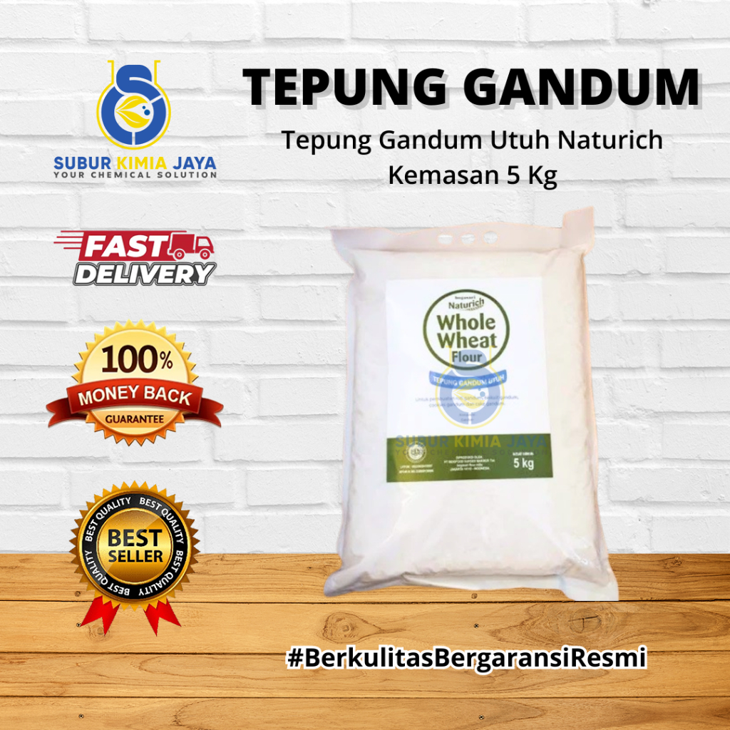 Jual Tepung Gandum Utuh NATURICH WHOLE WHEAT FLOUR 5kg | Shopee Indonesia
