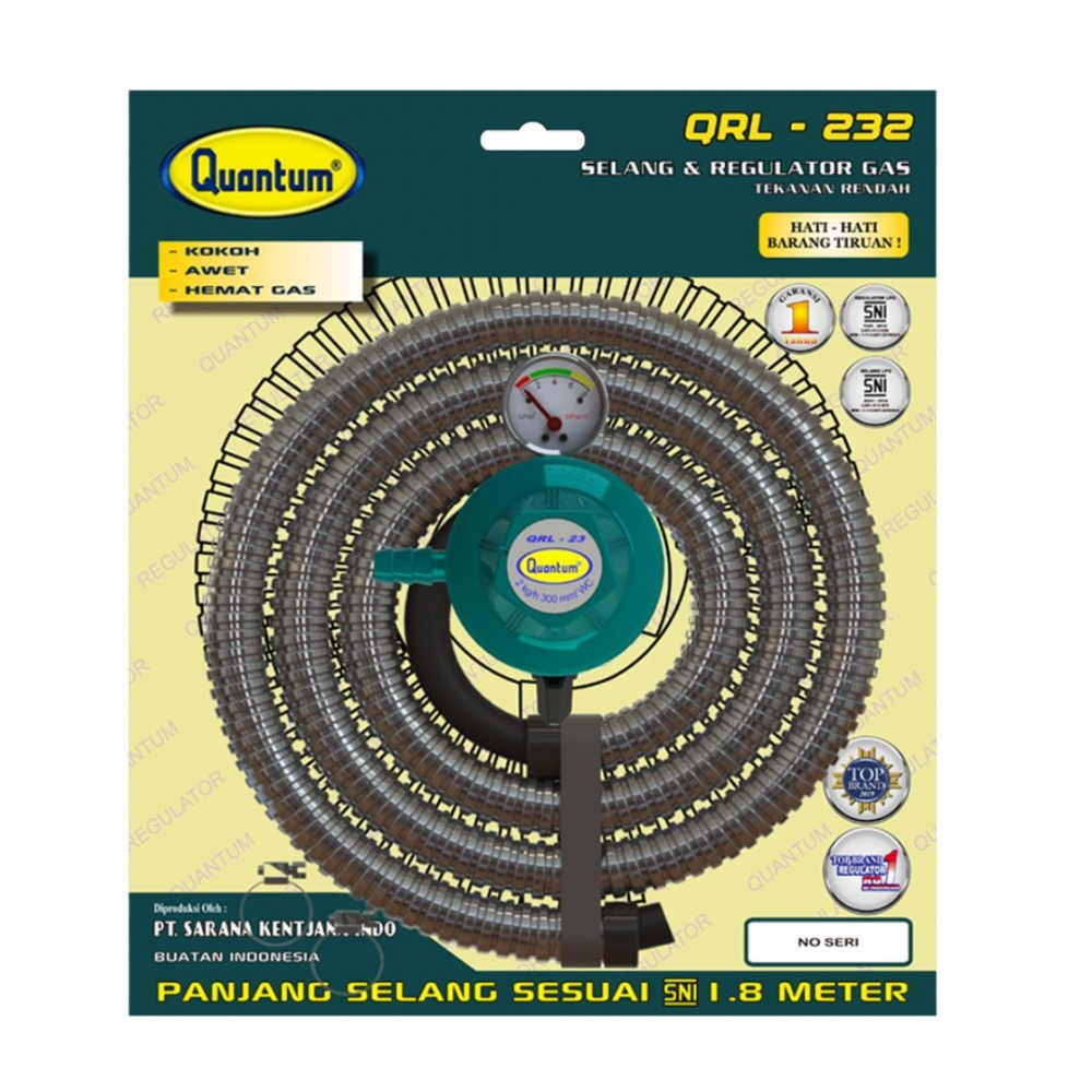 Jual Regulator Quantum Paket Selang tipe QRL-232 NEW / QRL032 Regulator ...