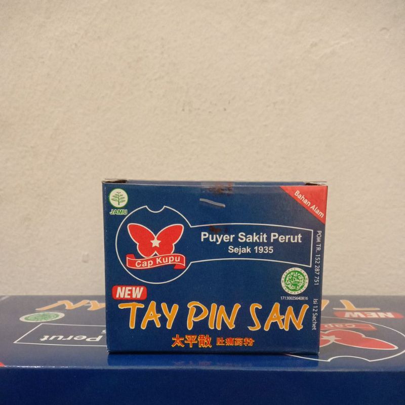 Jual Tay pin san, puyer sakit perut cap kupu 1 box | Shopee Indonesia