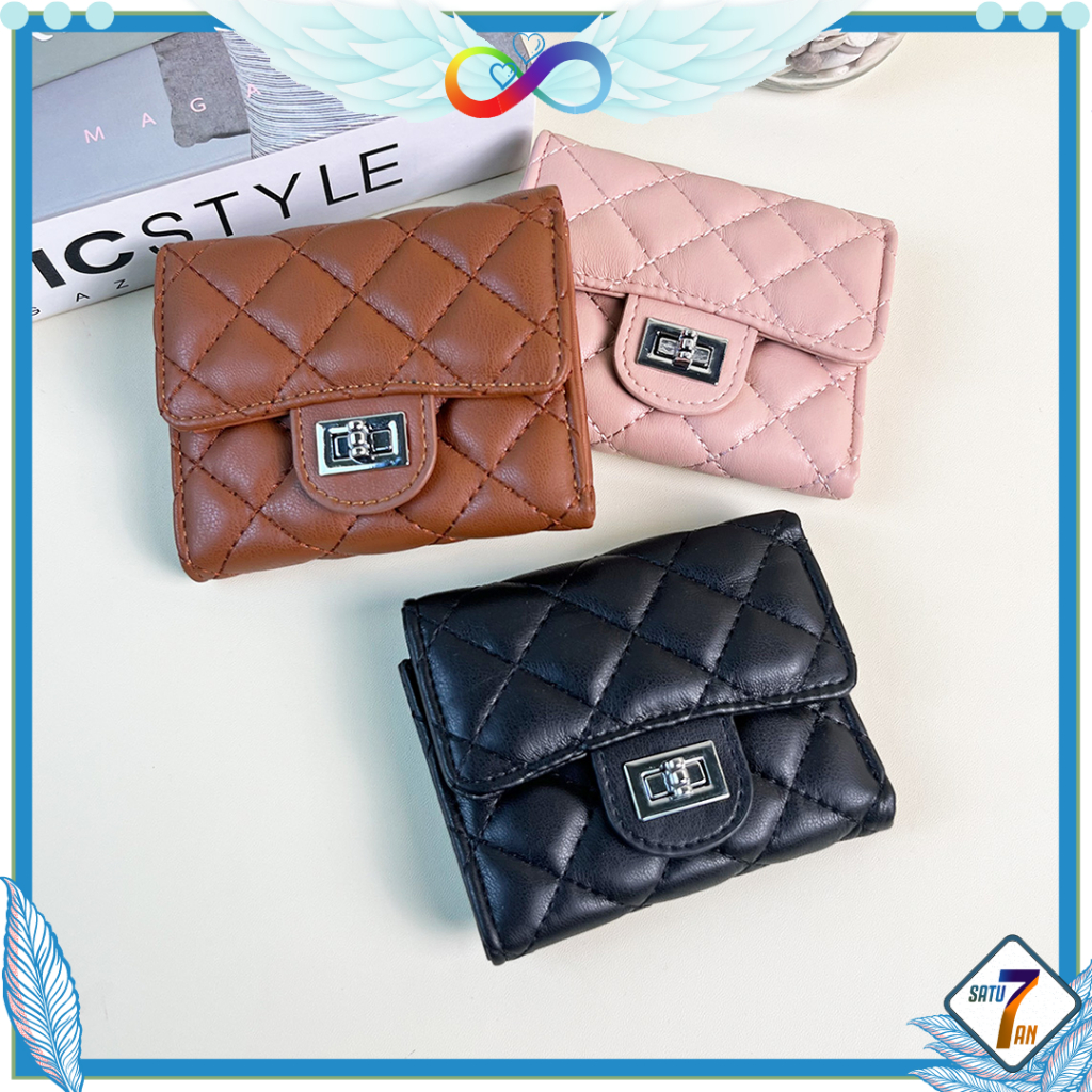 Jual Dompet Wanita Kecil Aesthetic Lipat Dompet Mini Cewek Uang Kertas ...