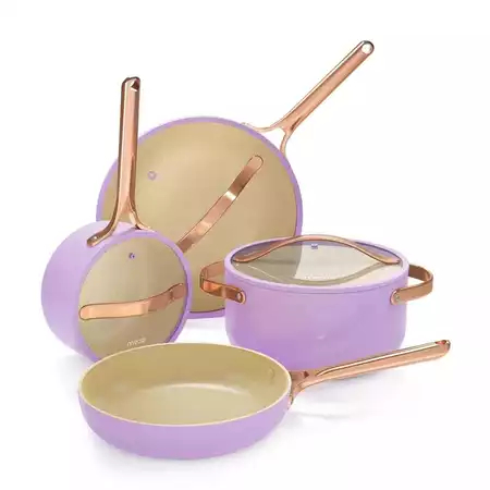 Jual Mecoo -- Most Aesthetic Premium Non-stick Cookware 7 PCS Granit ...