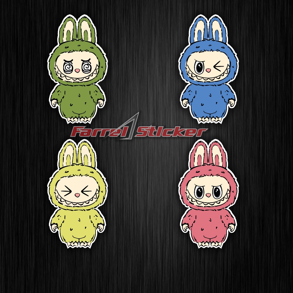 Jual Sticker Labubu Stiker Abubu Viral Lucu 7 CM | Shopee Indonesia