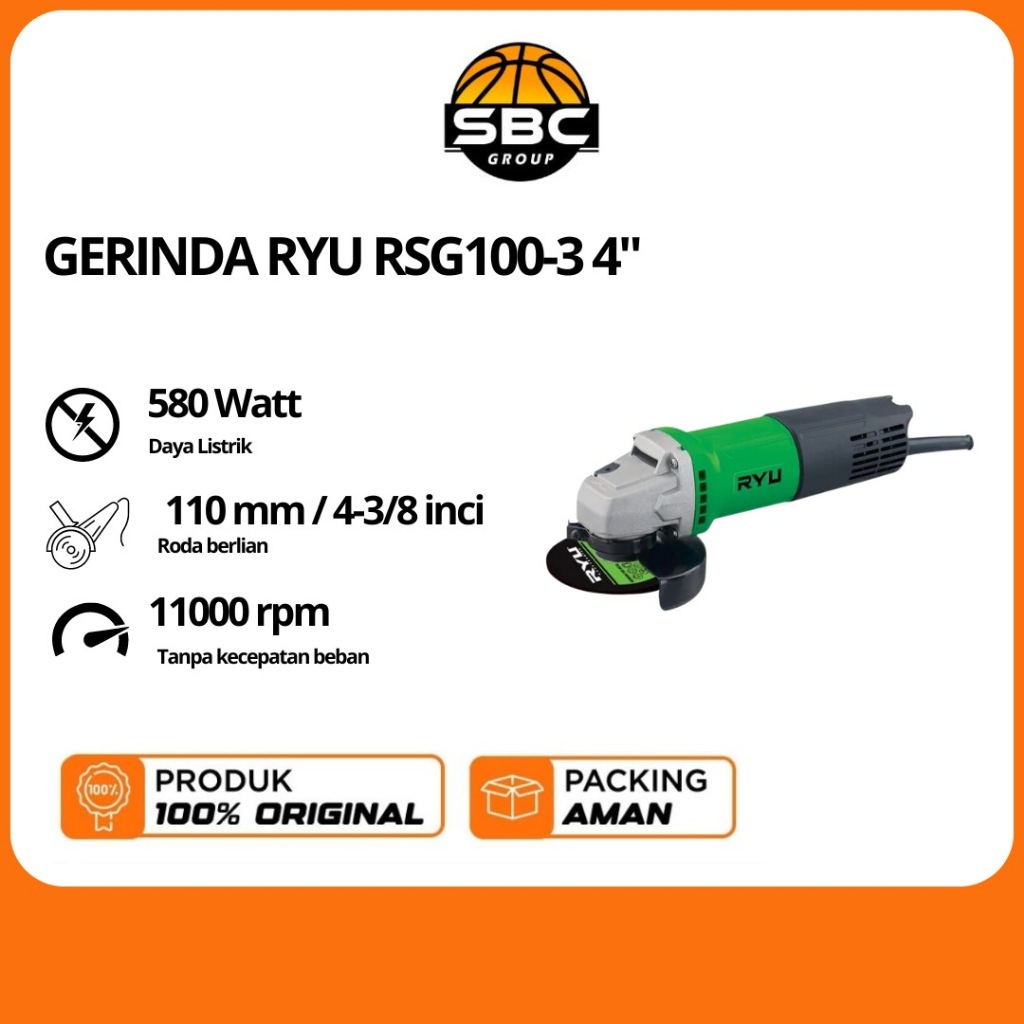 Jual GERINDA RYU RSG100-3 4" | Shopee Indonesia