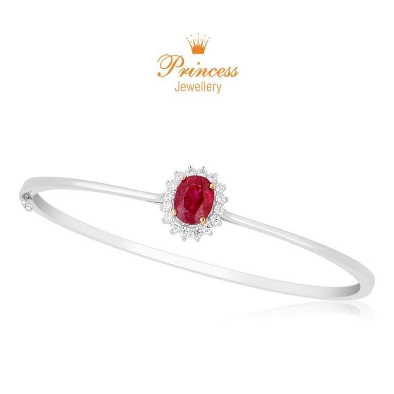 Jual Gelang Ruby Berlian PBG1148282 Princess Jewellery | Shopee Indonesia