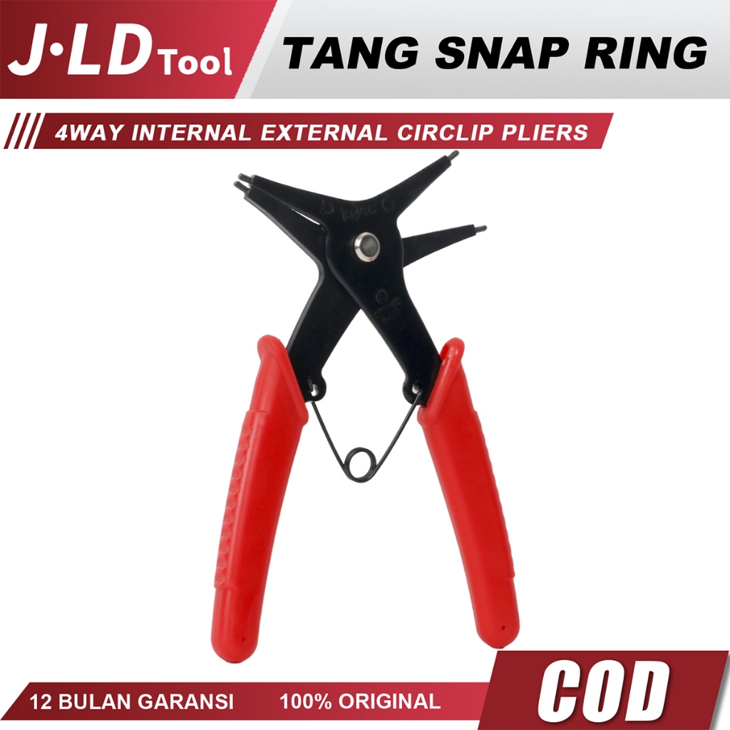 Jual JLD Tang Snap Ring 4 Way Internal External Circlip Pliers Tang ...