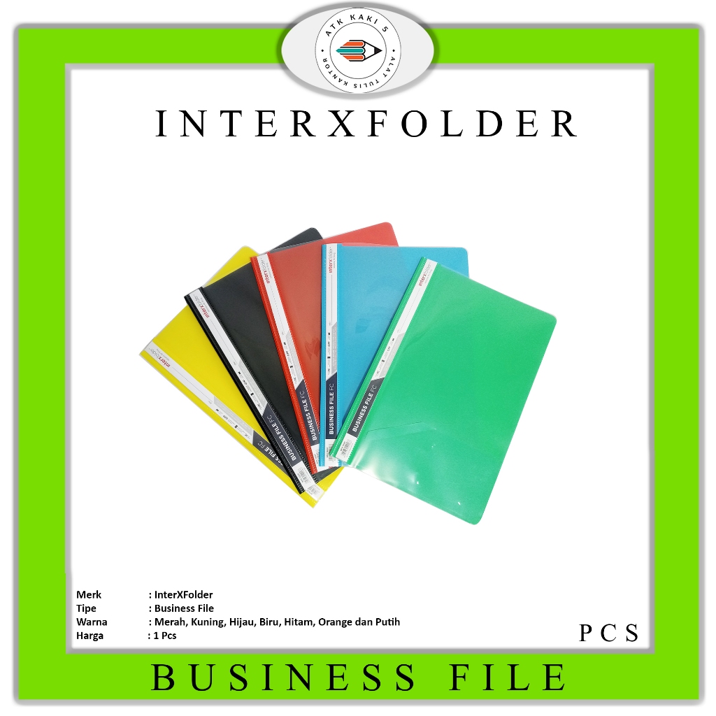 Jual INTERXFOLDER - Business File Map Plastik Ukuran F4 Warna - Pcs | Shopee Indonesia