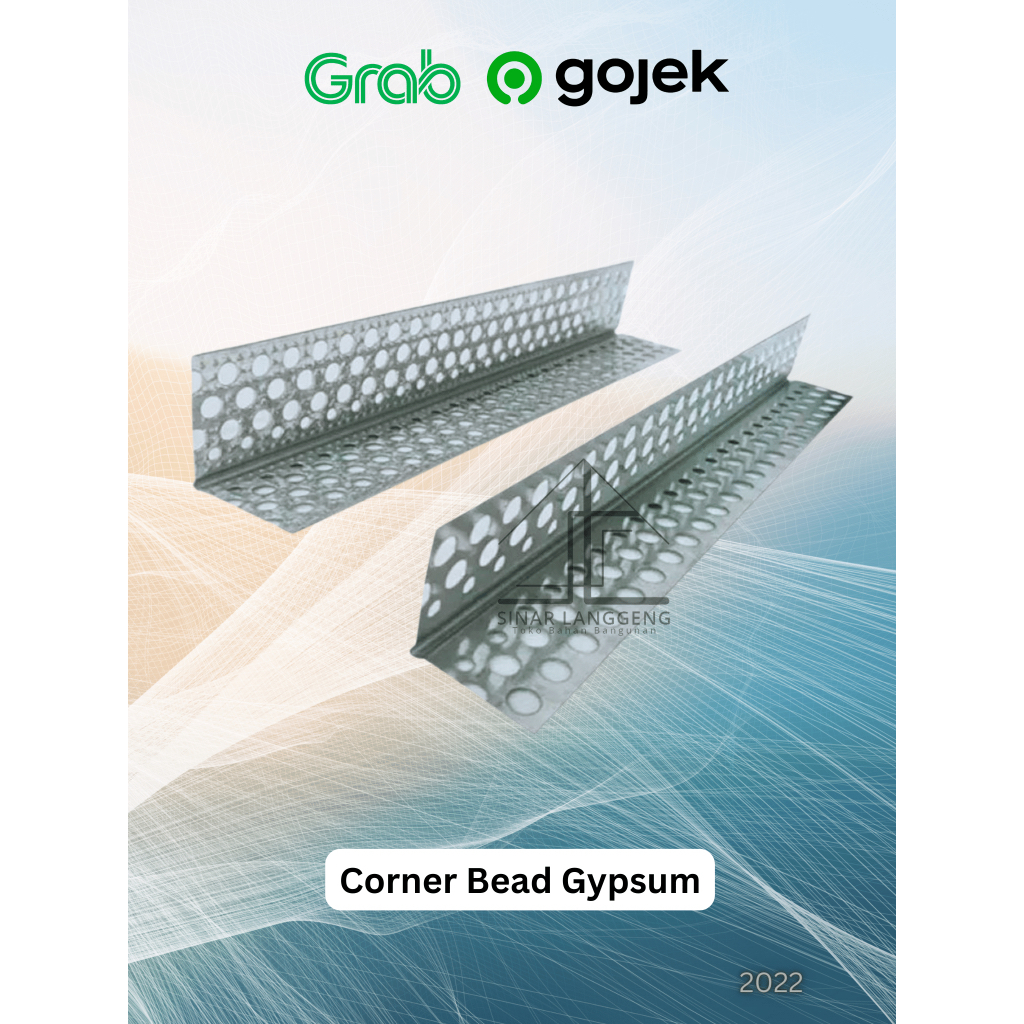Jual Corner Bead Gypsum Potongan 30cm, 50cm, 100cm , Sudutan Tembok ...