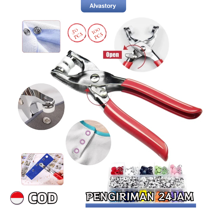 Jual Tang Alat Pasang Kancing Tang Alat Pasang Press Kancing Jepret ...