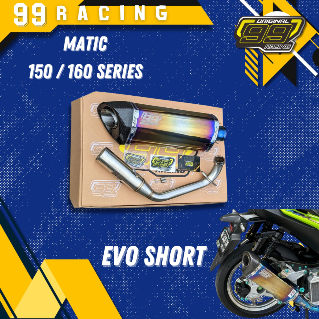 Jual Knalpot Aerox Nmax Pcx Adv Fullsytem Original 99 Racing Type Evo ...