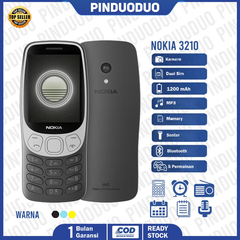 Jual Hp Nokia 3210 Memiliki 3 Warna Bagus Dan Menarik | Shopee Indonesia