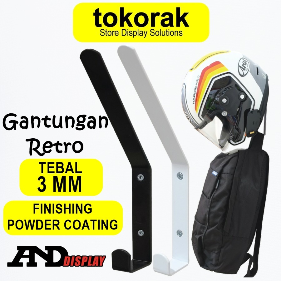 Jual GANTUNGAN HELM DINDING DISPLAY HELM RETRO - CANTOLAN HELM - RAK ...