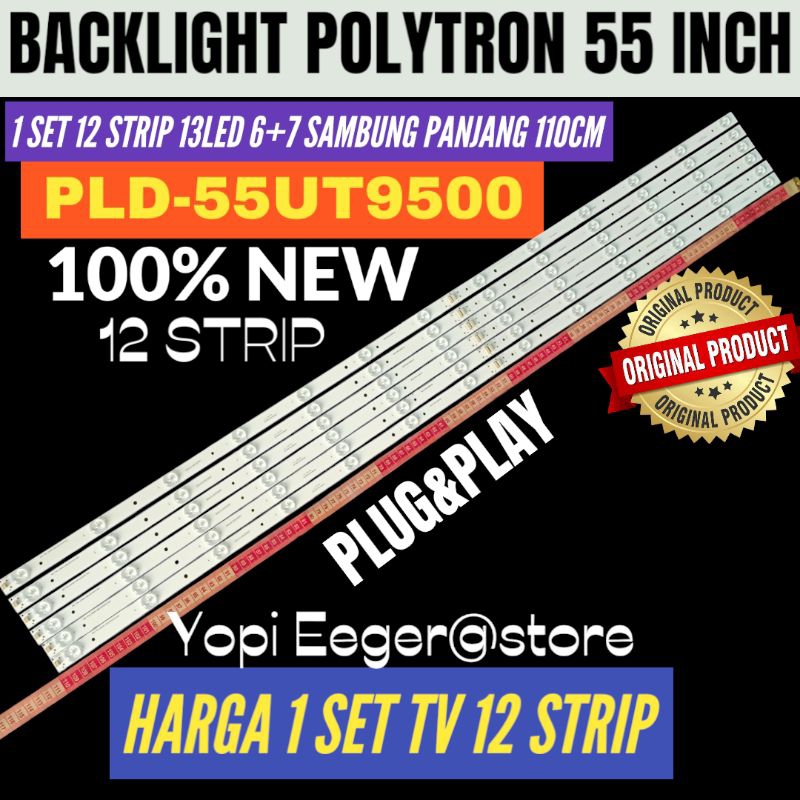 Jual BACKLIGHT TV LED POLYTRON 55 INCH PLD-55UT9500 BACKLIGHT TV ...