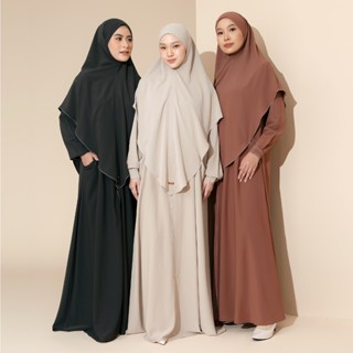 Jual Lozy Hijab - Humaya Abaya Set (Abaya Gamis Set Khimar Haji dan Umrah Bahan Cooltech Anti UV ...
