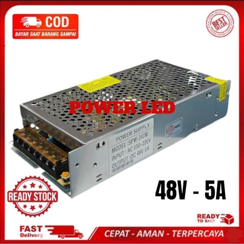 Jual Switching Power Supply PSU 48V 5A High Quality, 48 Volt 5 Ampere | Shopee Indonesia