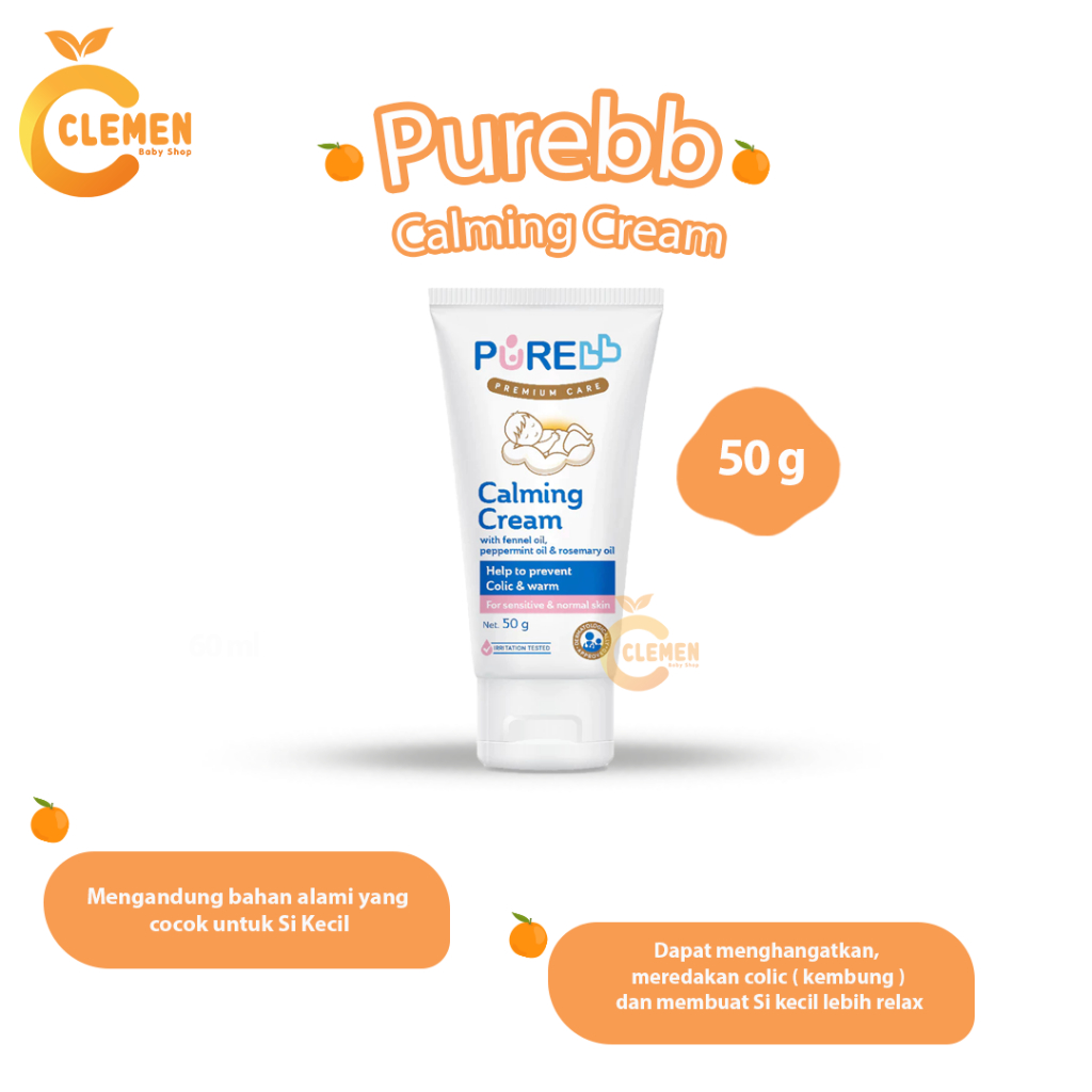 Jual Pure BB Calming Cream 50gr / Perawatan Kulit Bayi | Shopee Indonesia