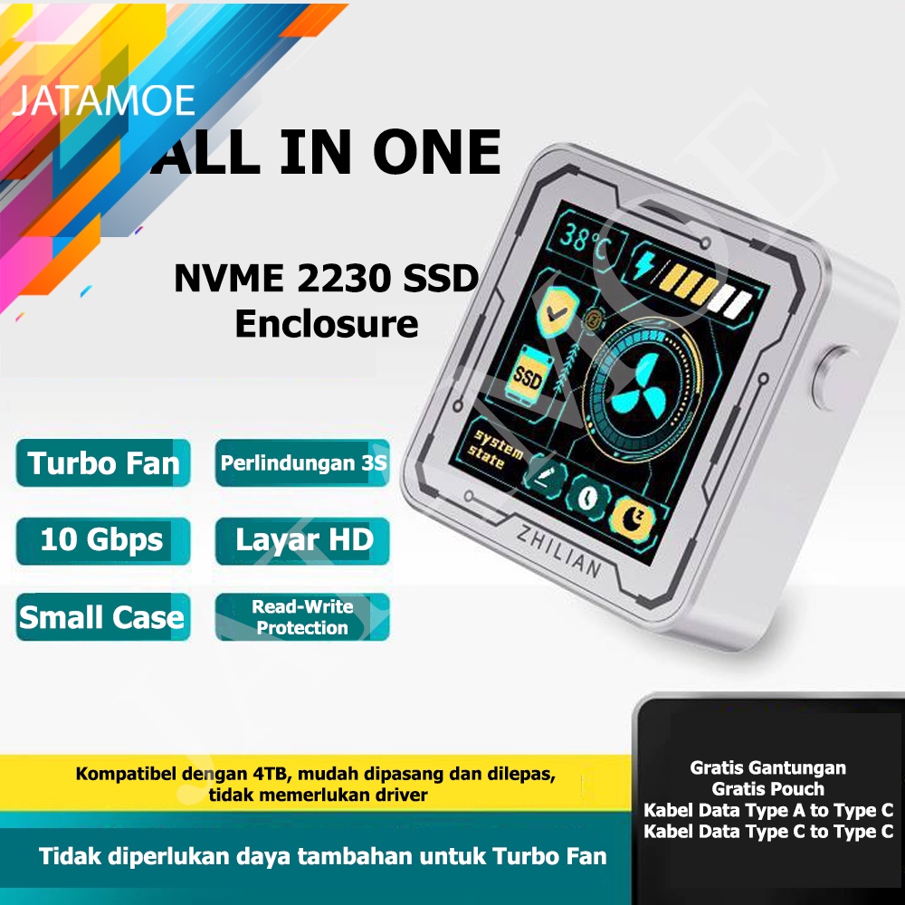 Jual ZhiLian ALL IN ONE Case With Turbo Fan, 3 Seconds Power Loss ...