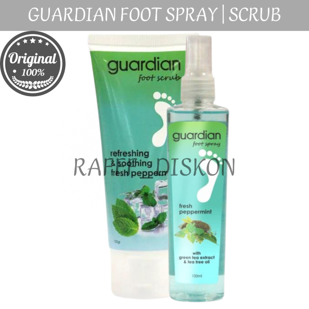 Jual GUARDIAN FOOT SPRAY - FOOT SCRUB 100 ML / GRAM | Shopee Indonesia