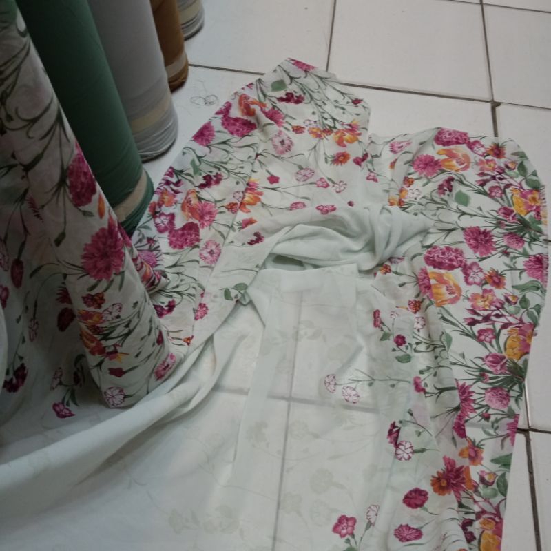 Jual Bahan shifon motif//bahan Ceruti motif//bahan yoryou motif import ...