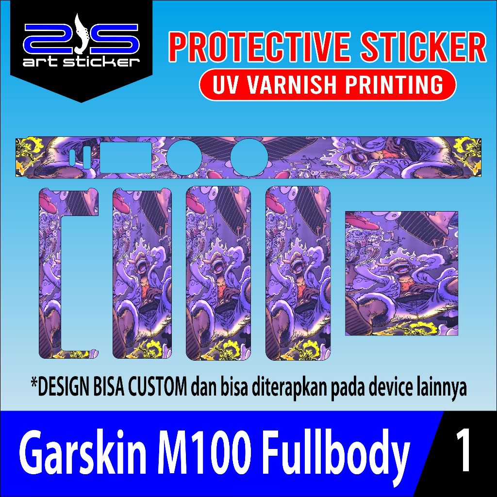 Jual StikerM100 UV Varnish Printing Luffy Gear 5 | Shopee Indonesia