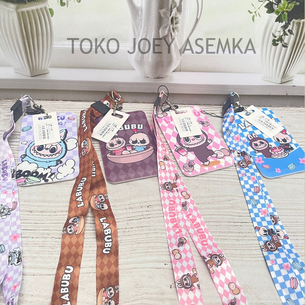 Jual LANYARD LABUBU ID CARD HOLDER TEMPAT KARTU KALUNG NAME TAG ...