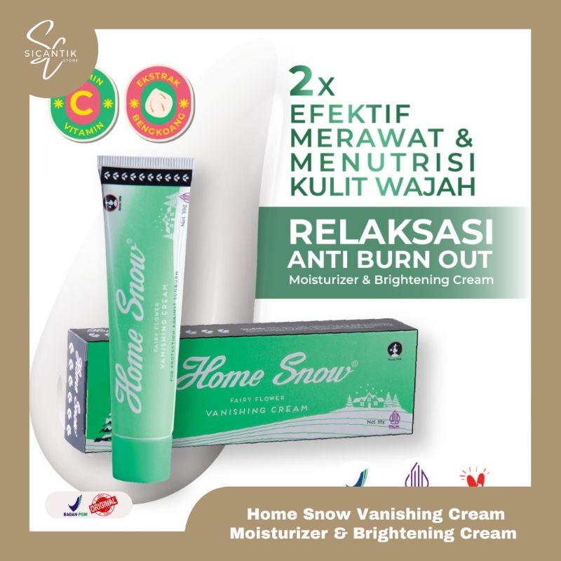 Jual HOME SNOW CREAM ORI 100% VANISHING CREAM | SNOW CREAM PELEMBAB ...