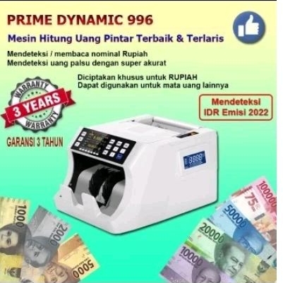 Jual Mesin Hitung Uang Prime Dynamic 996 Bergaransi/Money counter ...