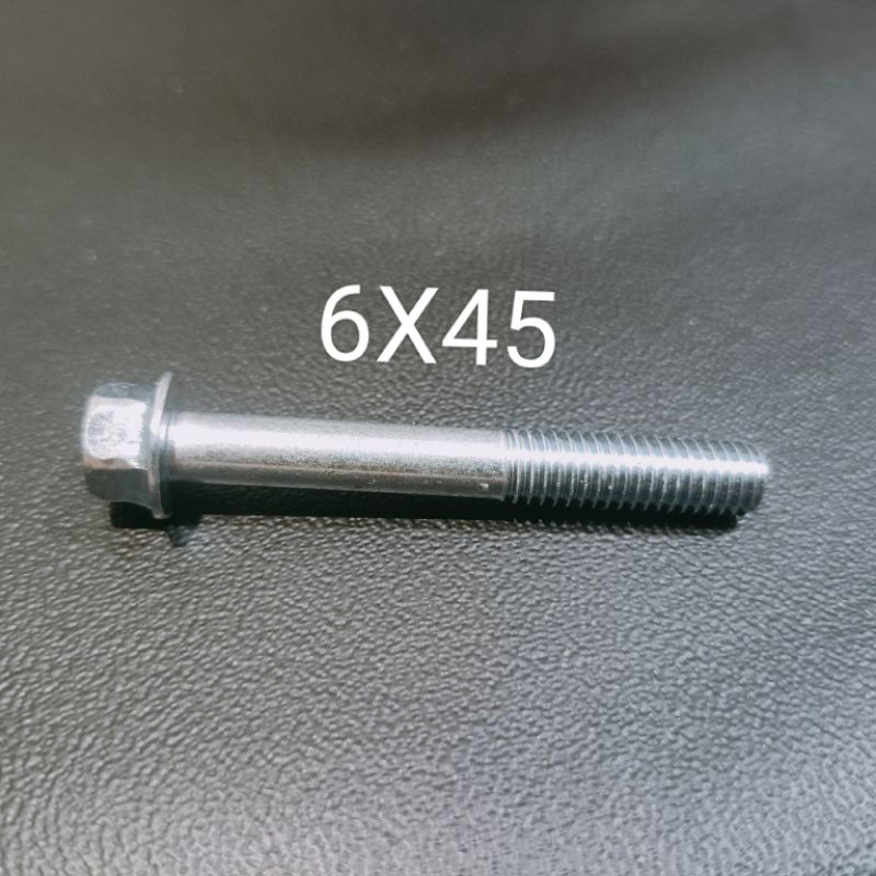 Jual Baut Blok Mesin Flange Bolt 6x45 Kunci T8 | Shopee Indonesia