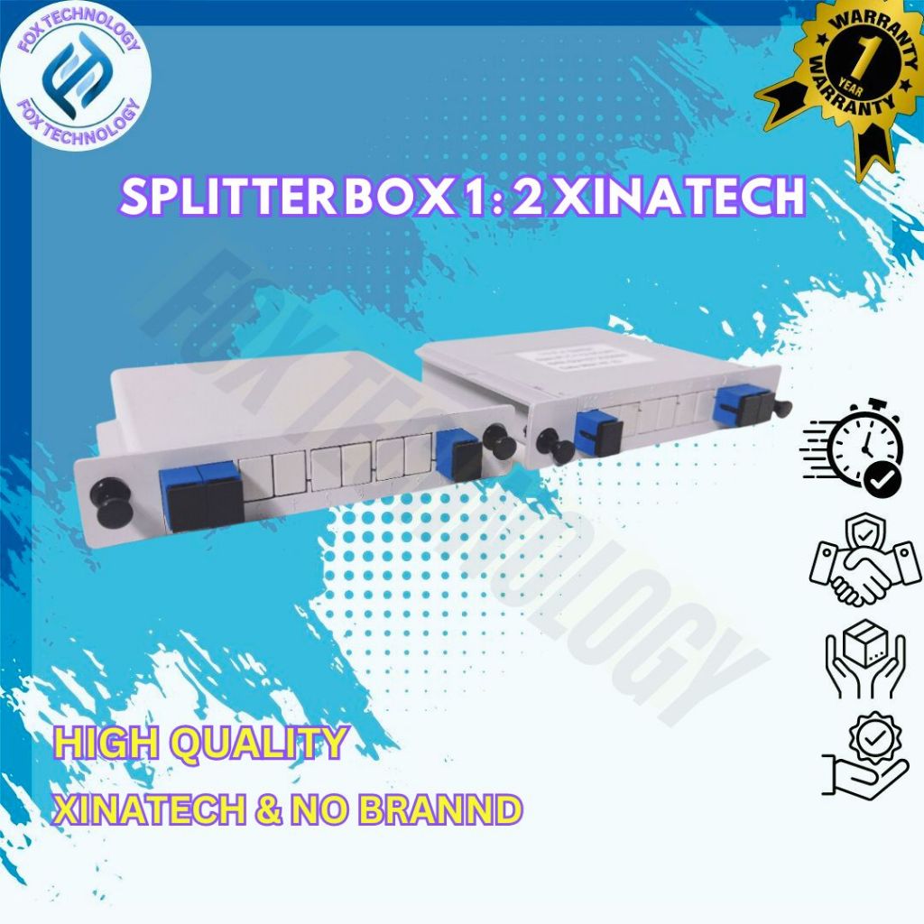 Jual [𝐇𝐈𝐆𝐇 𝐐𝐔𝐀𝐋𝐈𝐓𝐘] Pasif Splitter 1:2 SC UPC Passive Splitter BOX 1 2 ...