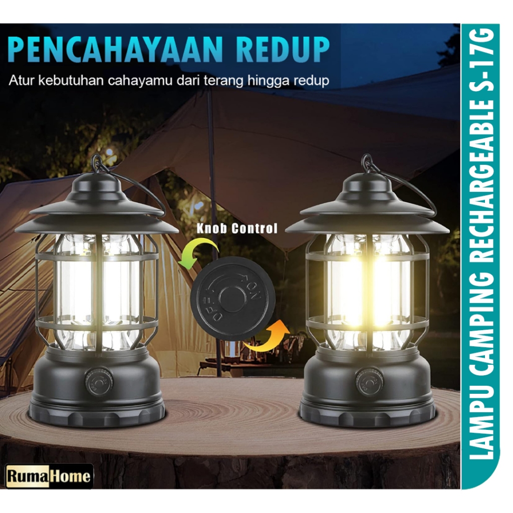 Jual Lampu emergency cas ulang, lampu tenda camping waterproof / lampu ...