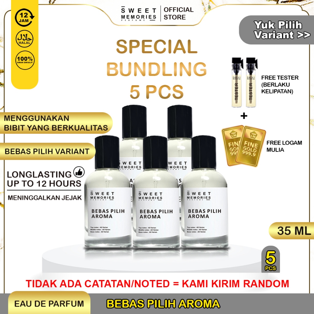 Jual SWEET MEMORIES - BUNDLING 35ML (5 PCS) (VARIANT PREMIUM) Parfum ...